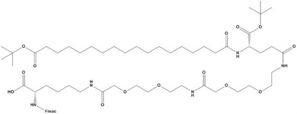 1662688-20-1 | Fmoc-L-Lys[Oct-(OtBu)-Glu-(OtBu)-AEEA-AEEA]-OH